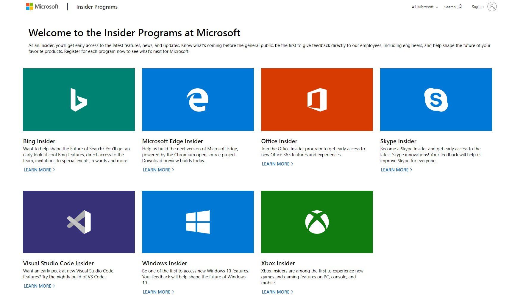 Microsoft pulls together every Insider program in one website | Windows ...