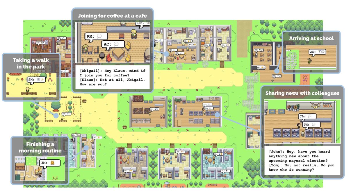 AI-driven NPCs are living lives and planning parties all on their own ...