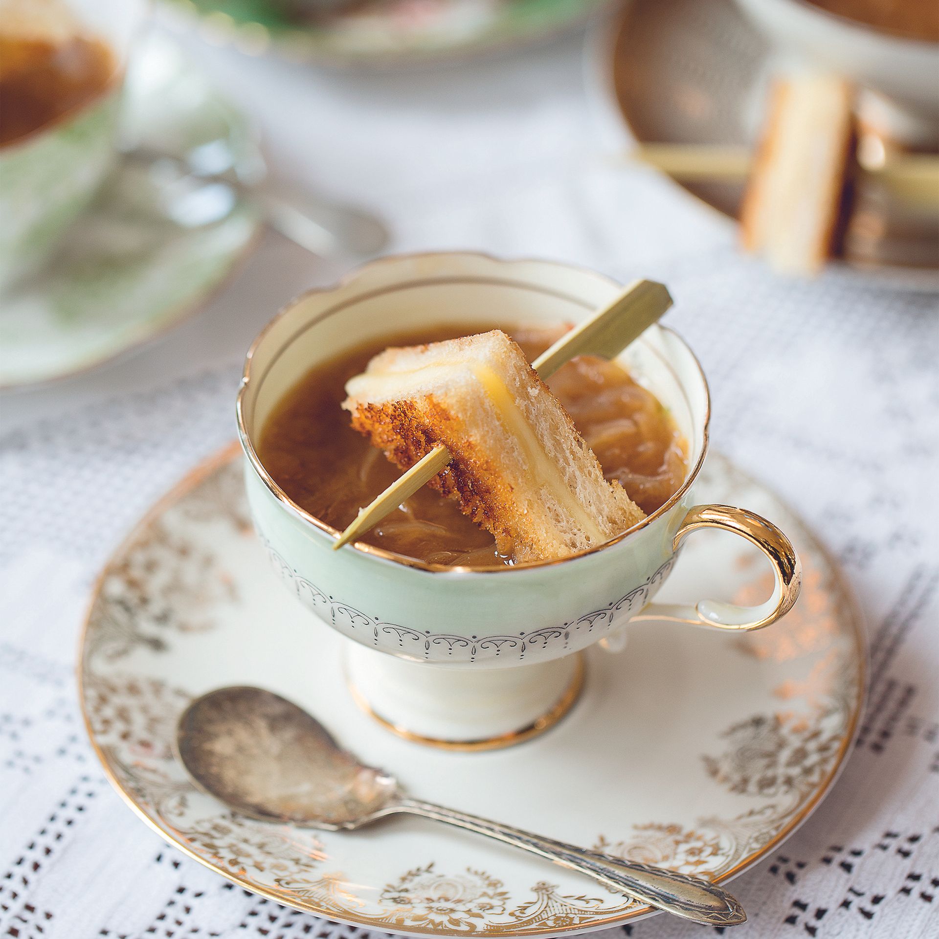 French onion soup with mini gruyère toasties | Dinner Recipes | Woman ...