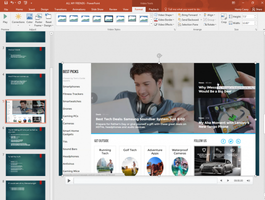 How To Insert A Screen Recording In PowerPoint 2016 Laptop Mag