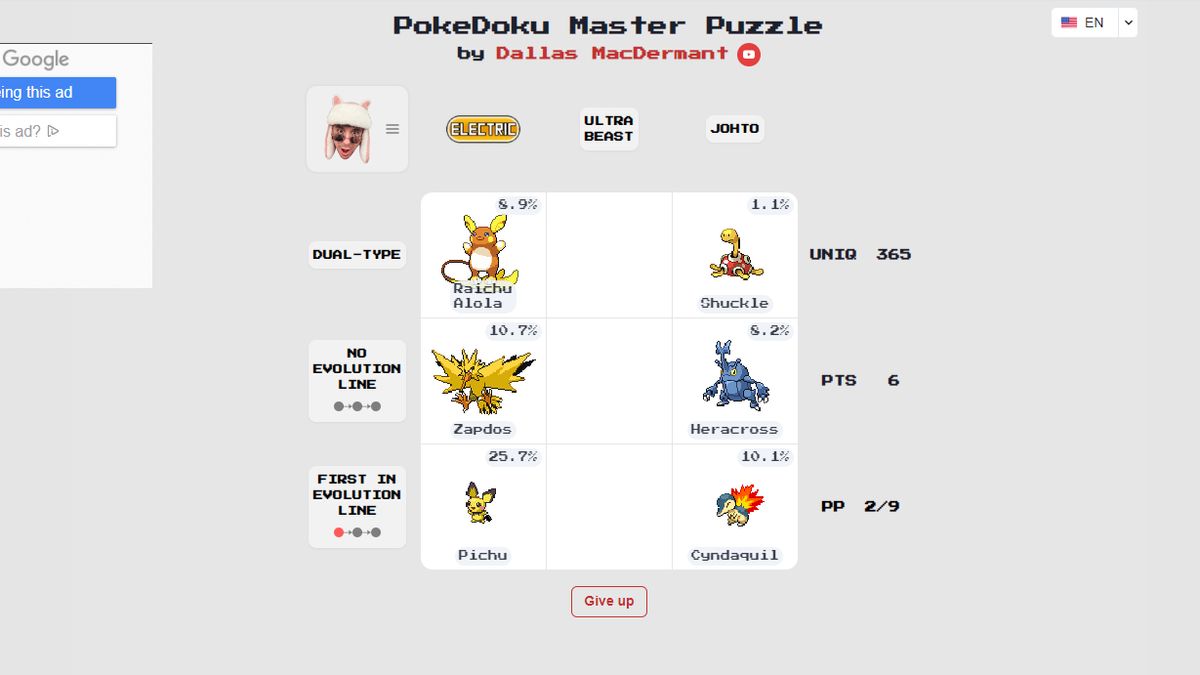 Pokedoku, the Pokémon guessing game, has tested my love and knowledge ...