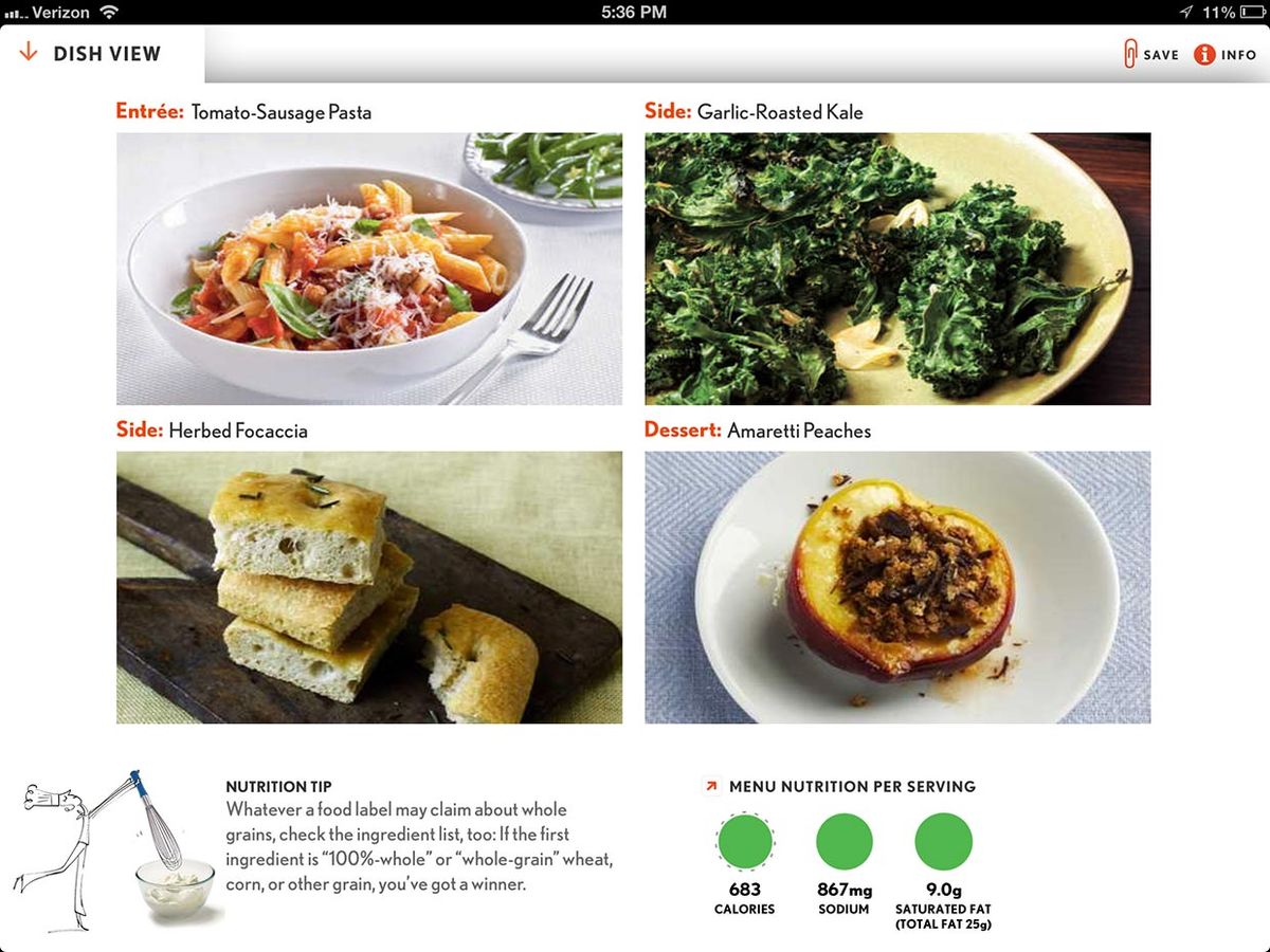 Cooking Light Recipes: Quick and Healthy Menu Maker for iPhone and iPad ...
