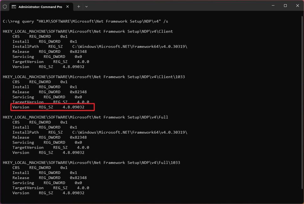 How to check .NET Framework version on Windows 10 and 11 | Windows Central