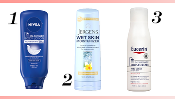 In Shower Lotion Benefits - Putting Lotion On in the Shower | Marie Claire