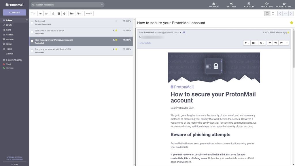 ProtonMail secure email review | TechRadar