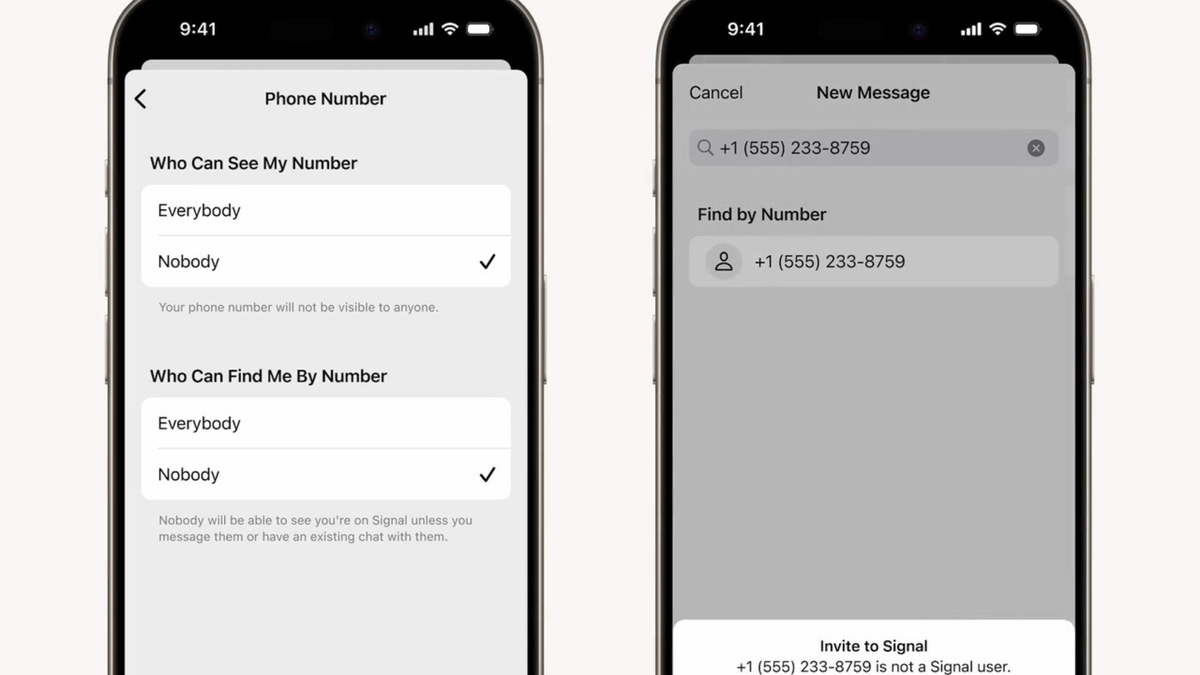 Signal users can now keep their phone numbers provide with usernames ...