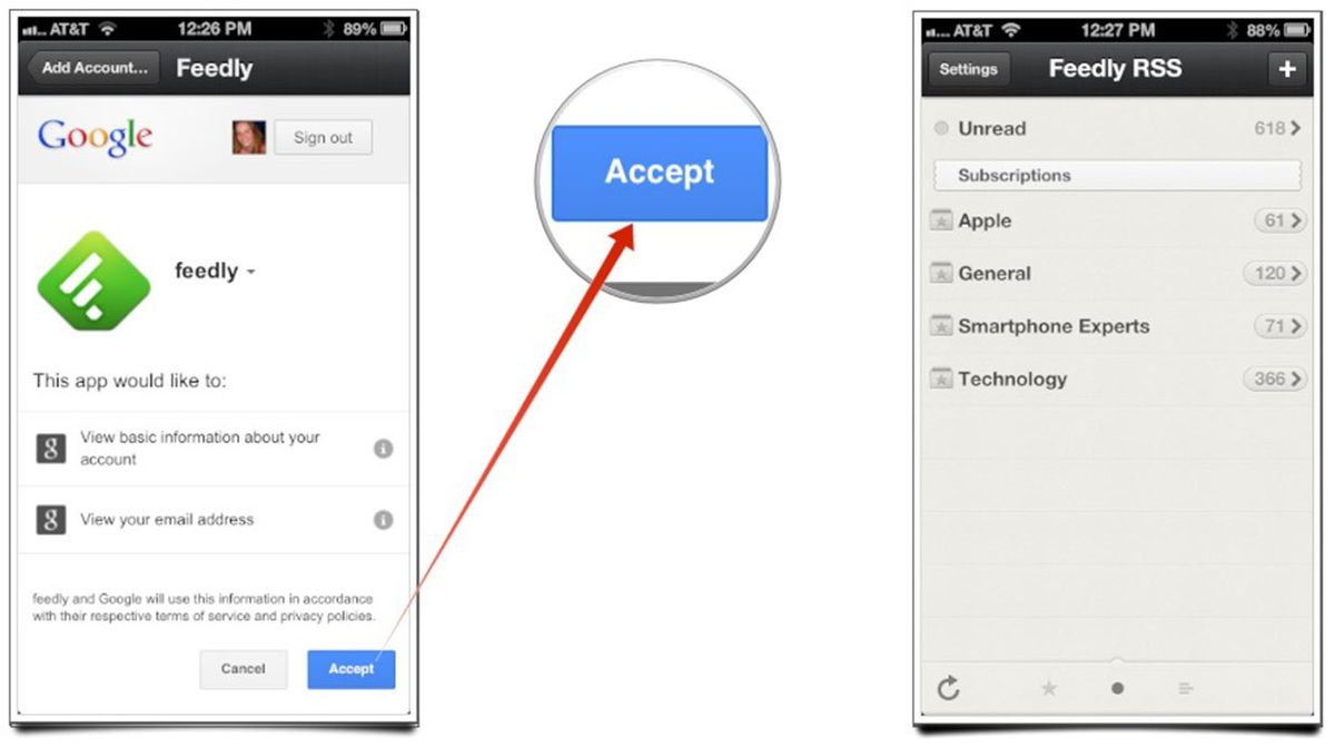 How to configure Feedly or another RSS service with Reeder for iPhone ...