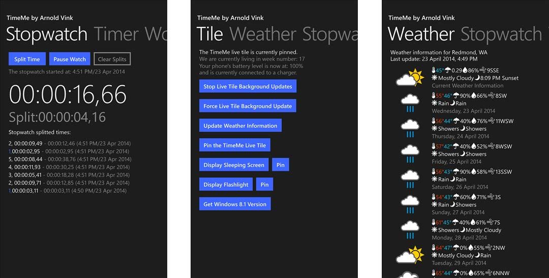 Pin the time, date, weather and more on your Windows Phone 8.1 Start ...