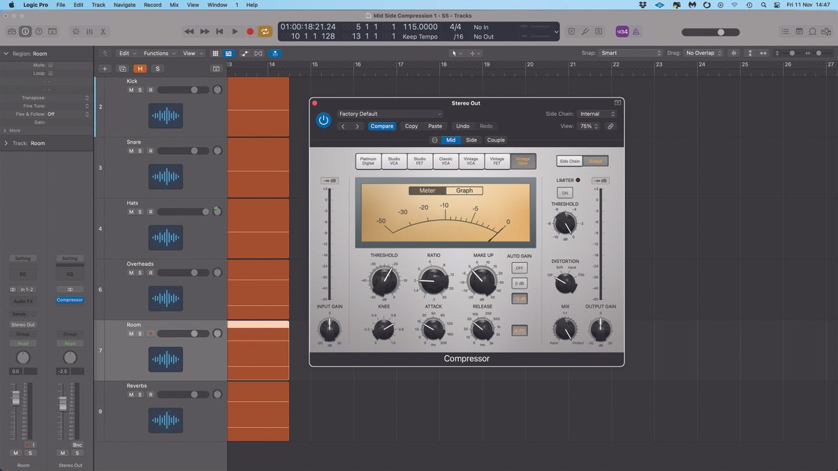 How to process a stereo drum mix with mid/side compression | MusicRadar