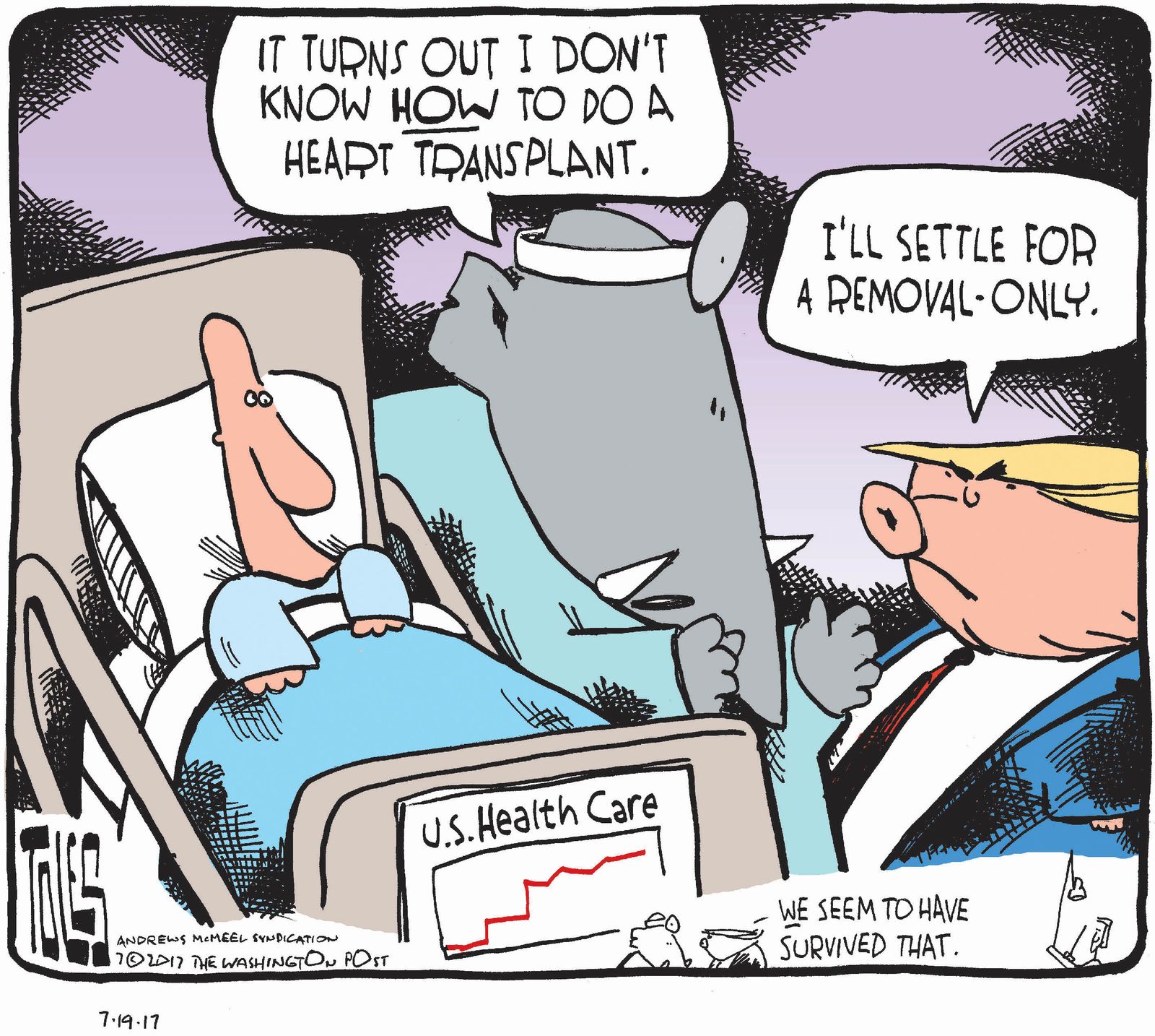 9 brutally hilarious cartoons on the Senate GOP's health-care faceplant ...