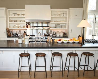 Ina Garten's kitchen island masters conversational seating | Homes and ...
