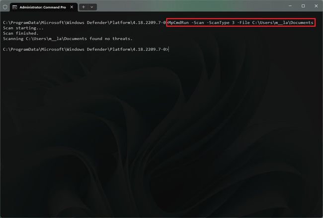 How to manage Microsoft Defender Antivirus from Command Prompt on ...