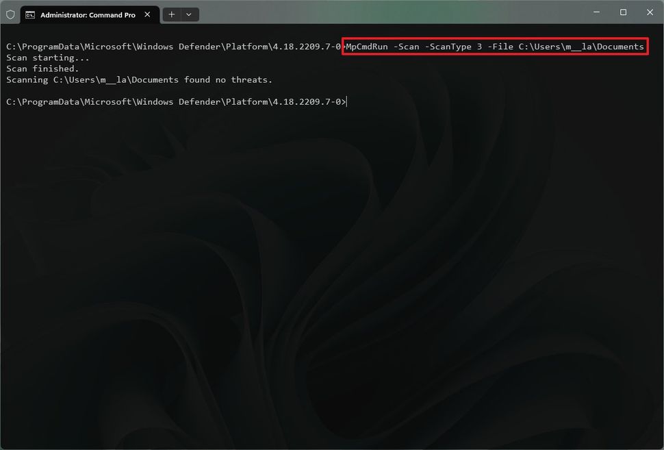 How to manage Microsoft Defender Antivirus from Command Prompt on ...