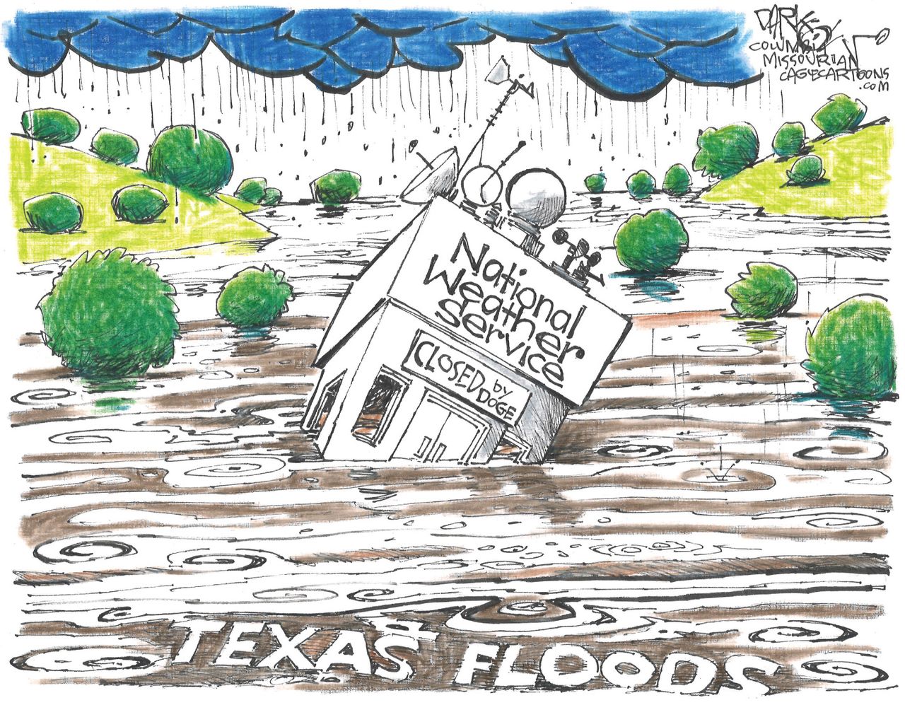5 political cartoons about the Texas floods | The Week
