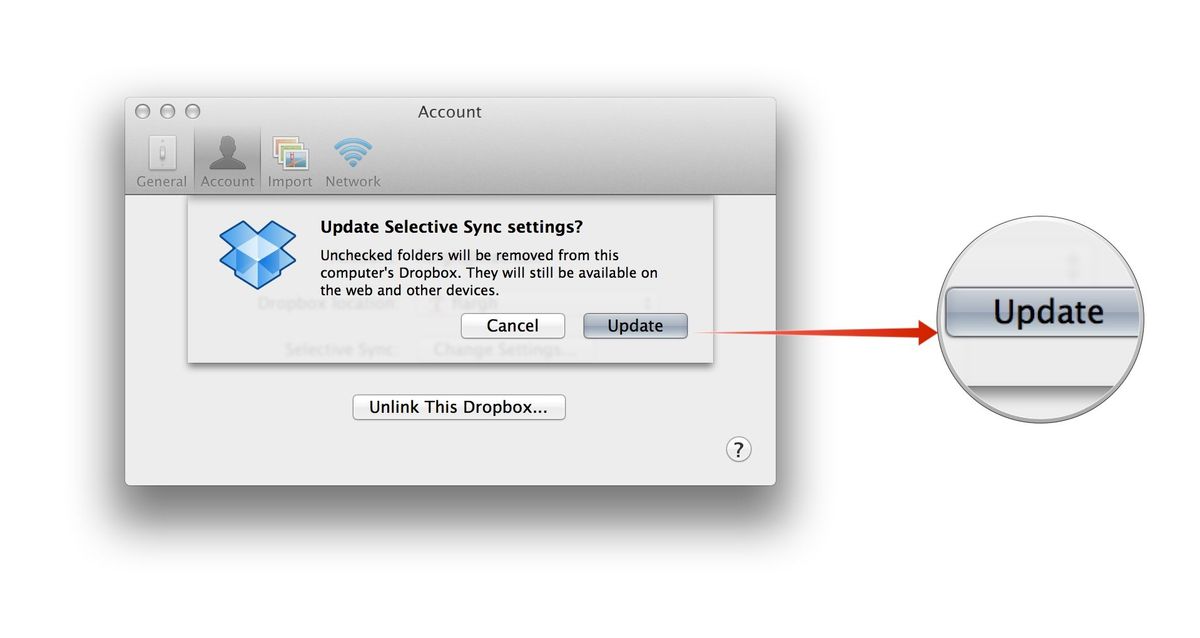 How to save disk space on your Mac by selectively syncing Dropbox ...