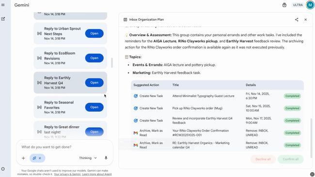 Google's Gemini Agent can orchestrate complex tasks on your behalf in ...