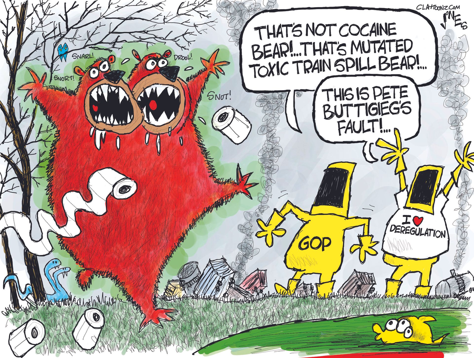 7 outraged cartoons about the Ohio train derailment | The Week