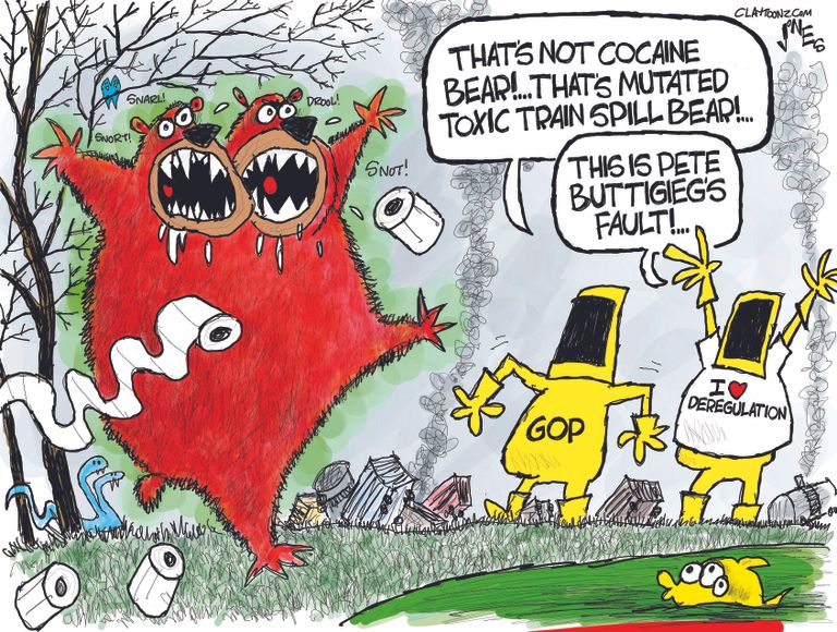 7 outraged cartoons about the Ohio train derailment | The Week