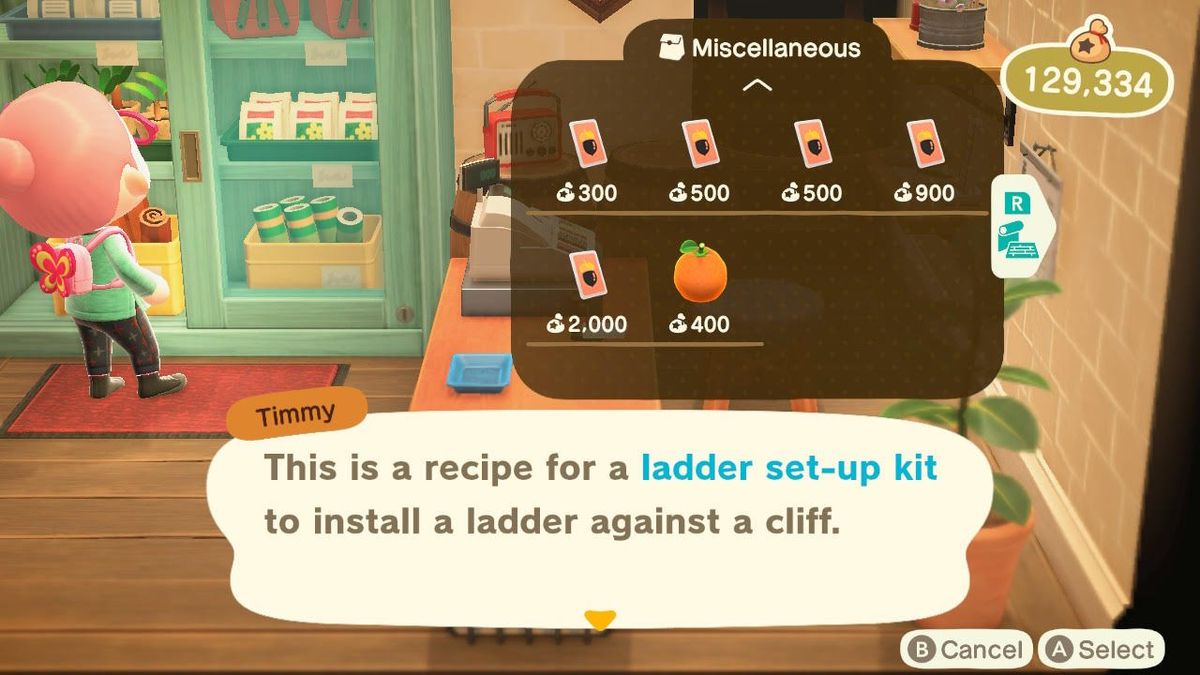 Animal Crossing: New Horizons — How to make a wooden ladder set-up kit ...