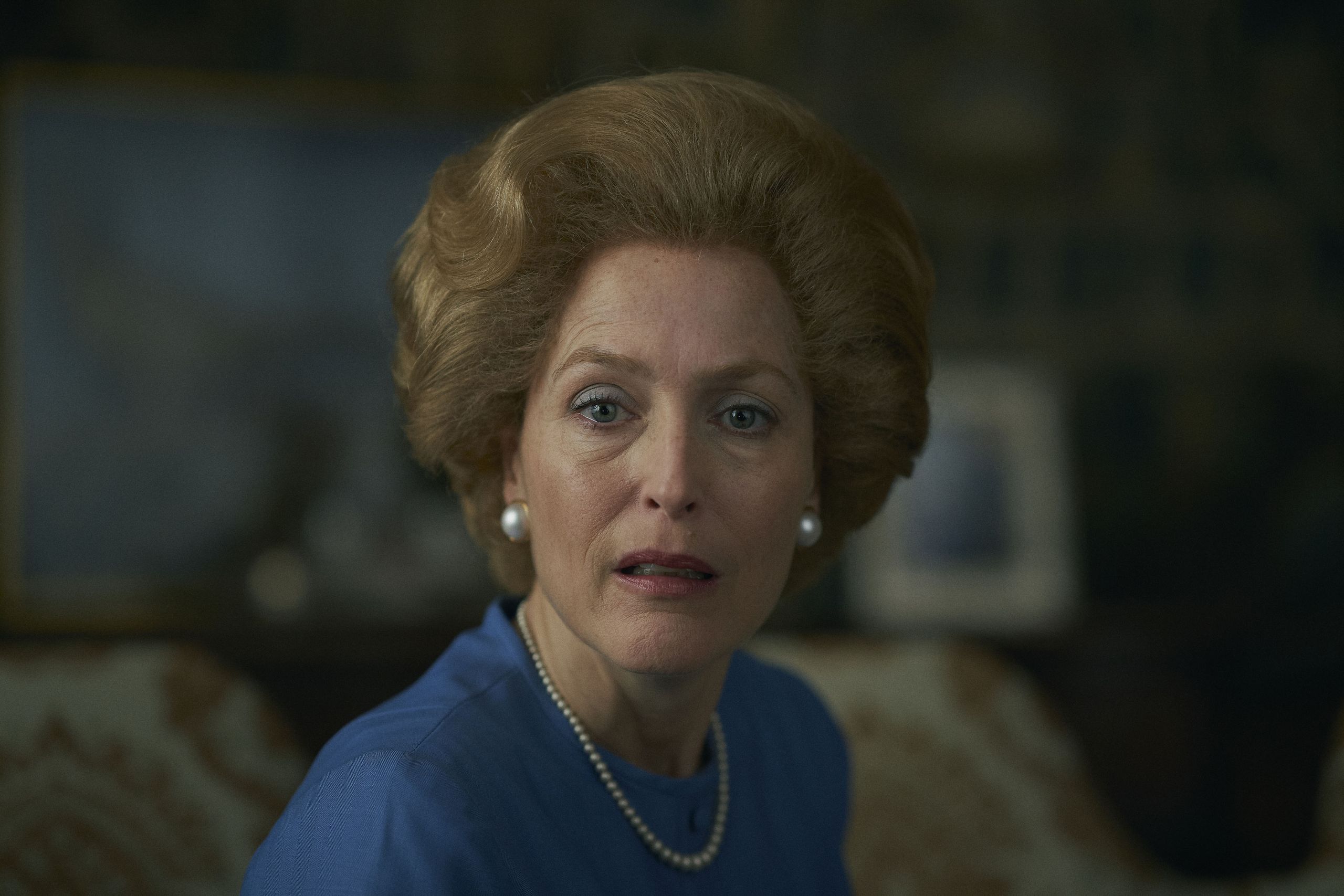 Gillian Anderson mengungkap rahasia di balik ikon 'Thatcher Face ...