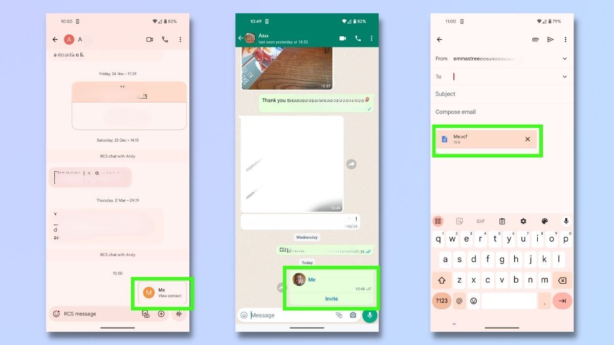 How to send someone all of your contact information from your Android ...