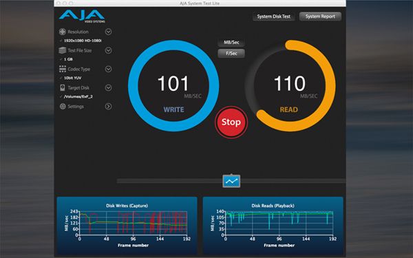 AJA System Test Lite Software Available For Free on the Apple Store ...