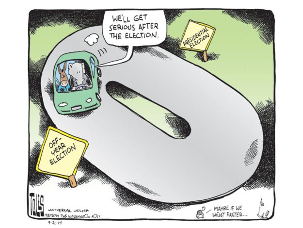 Political cartoon U.S. midterm elections Congress | The Week