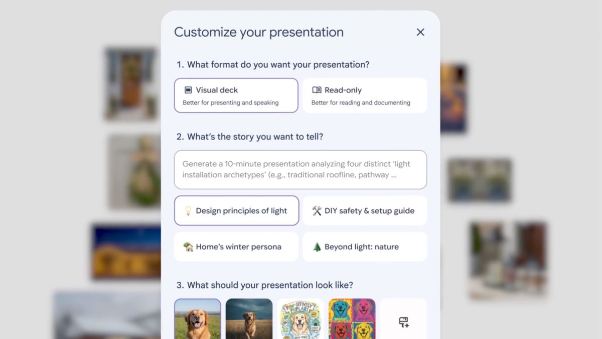 Google's AI idea board now generates presentations with Nano Banana Pro ...
