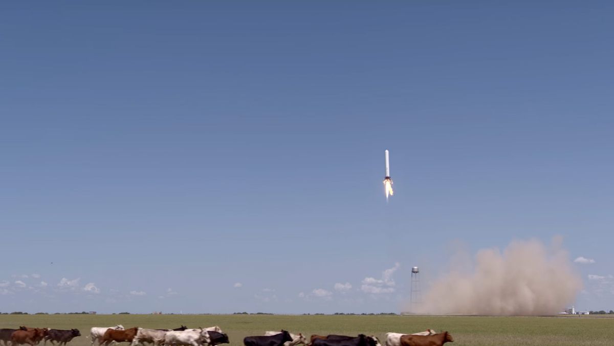 Watch SpaceX Test Reusable Rockets (and Scare Cows) in Texas Test-Site ...