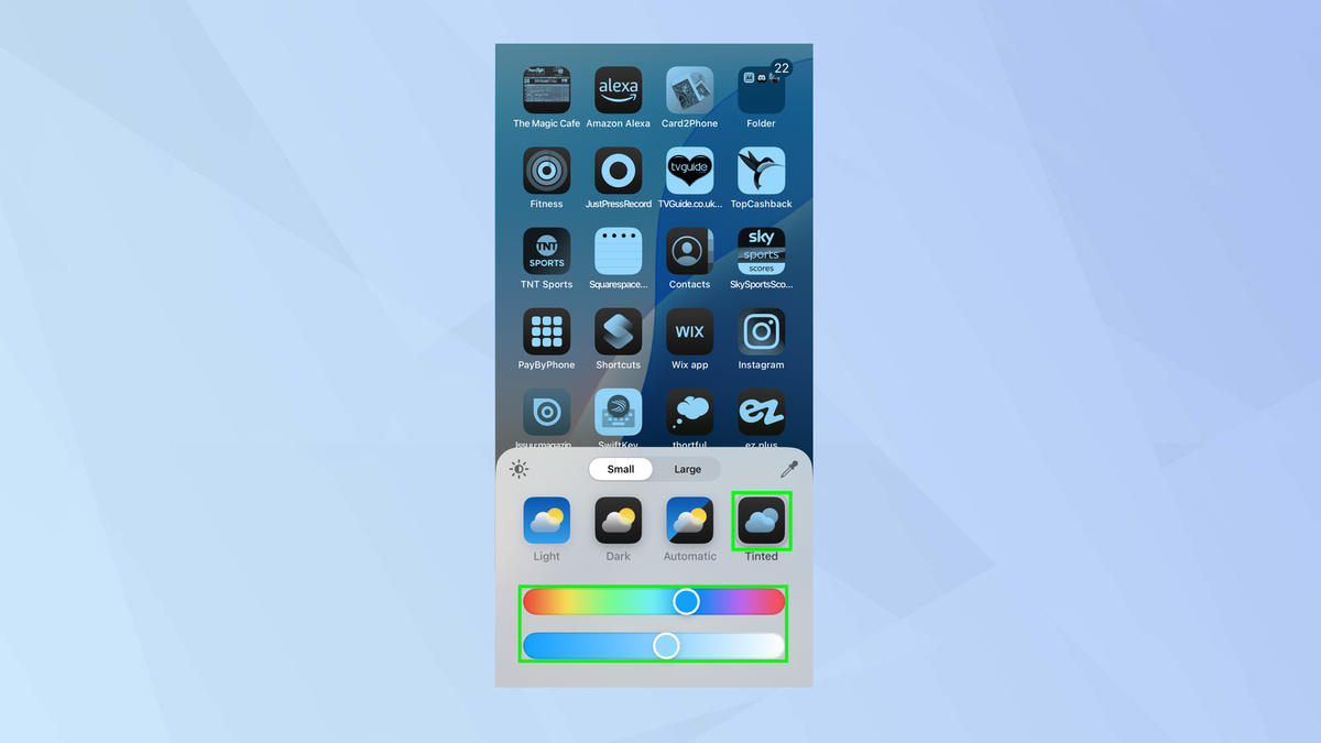 How to change app icon colors in iOS 18 | Tom's Guide