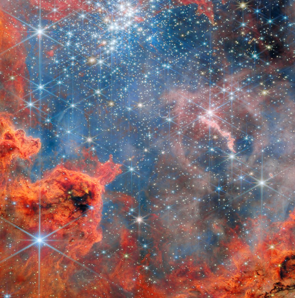 Carina Nebula shines with white-blue stars photo of the day for Jan. 5 ...