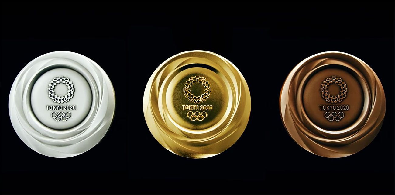Tokyo 2020 strikes gold with its recycled Olympic medals | Creative Bloq