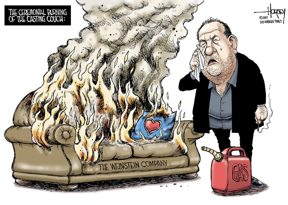 Editorial cartoon U.S. Harvey Weinstein Company | The Week