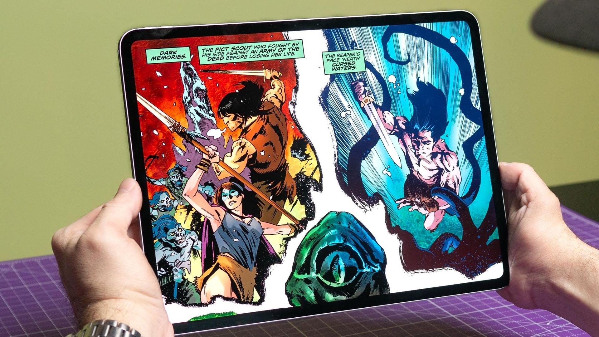 I just started reading comics on the iPad Pro OLED — and it's a game ...