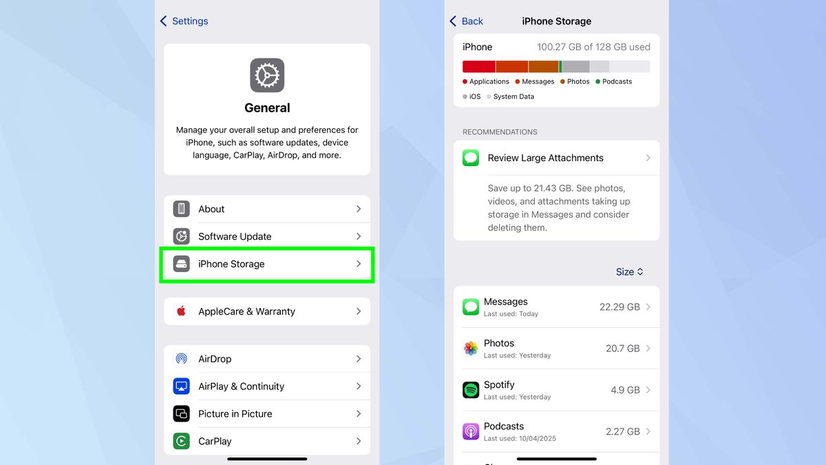 How to use your iPhone's storage-saving features | Tom's Guide