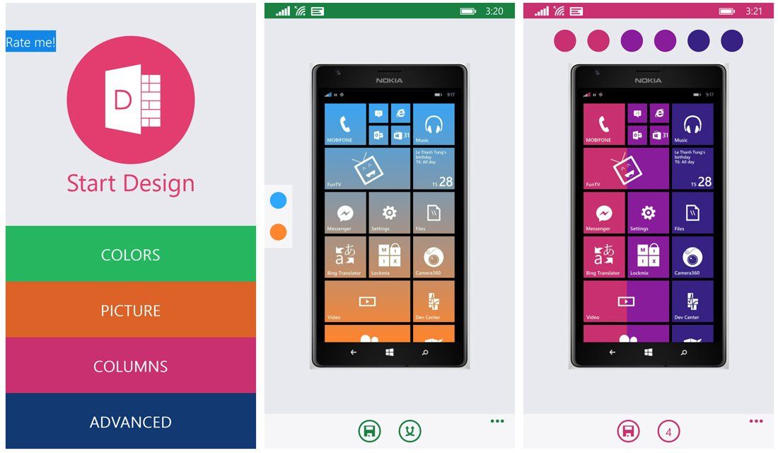 Start Design, add a little color to your Windows Phone Start Screen ...