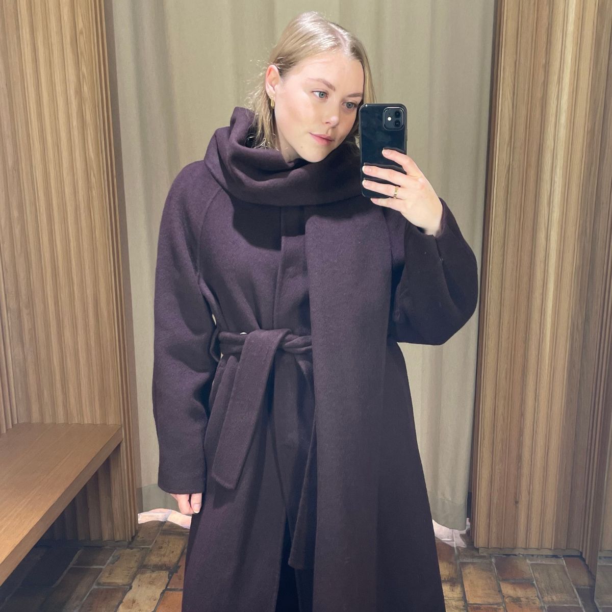 Mango's Scarf Coat Is Cosy, Elegant and in Winter's Trending Shade ...