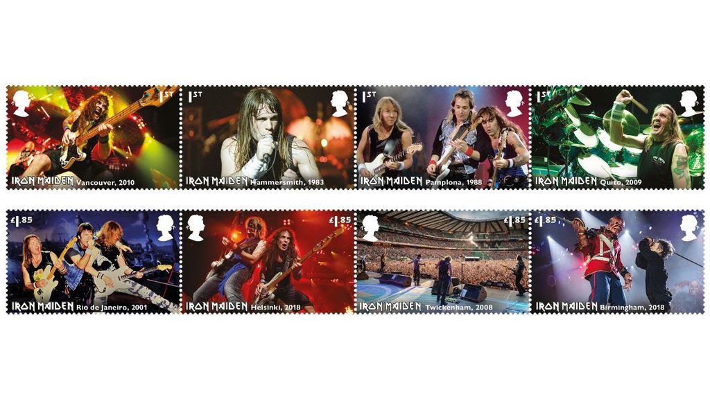 Fear Of The Postmark: Iron Maiden honoured with a set of Royal Mail ...