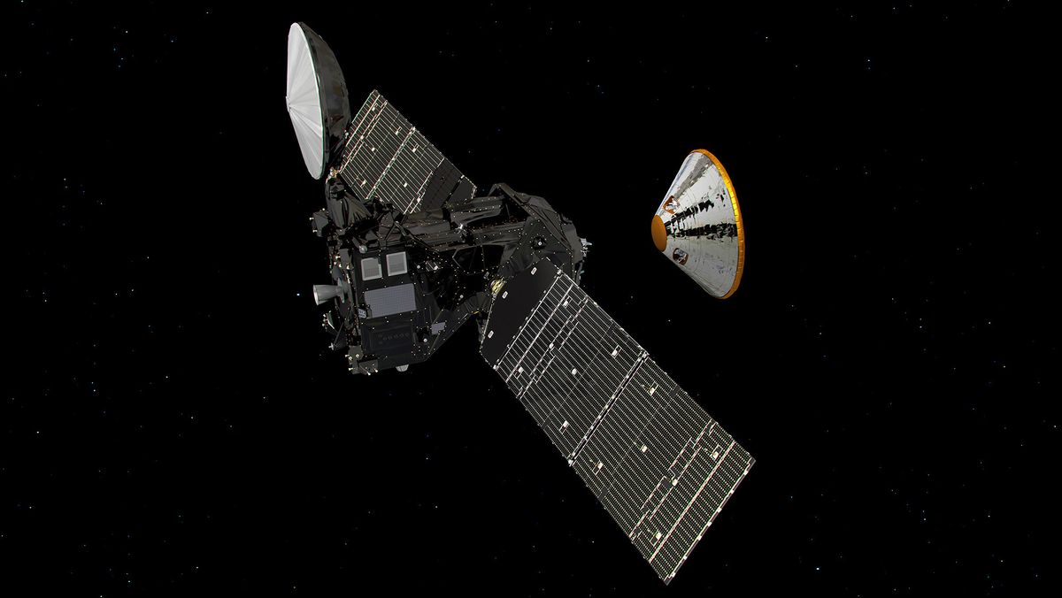 European Mars Lander Separates From Mothership, Takes Aim at Red Planet ...