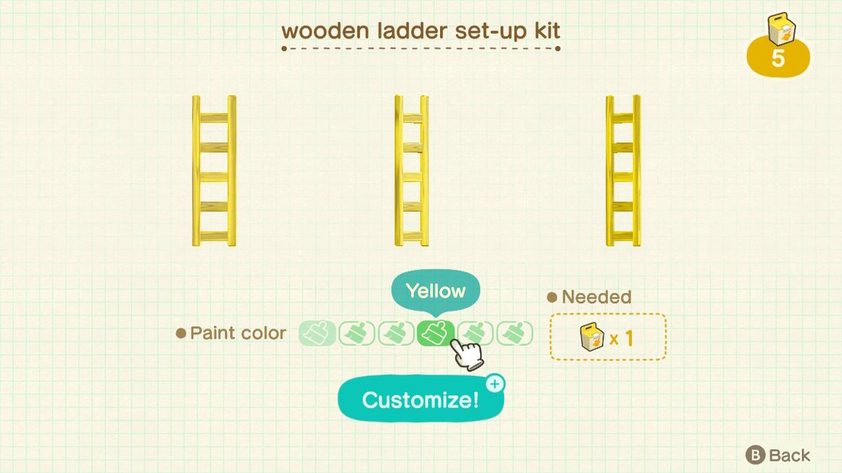 Animal Crossing: New Horizons wooden ladder set-up kit guide | GamesRadar+