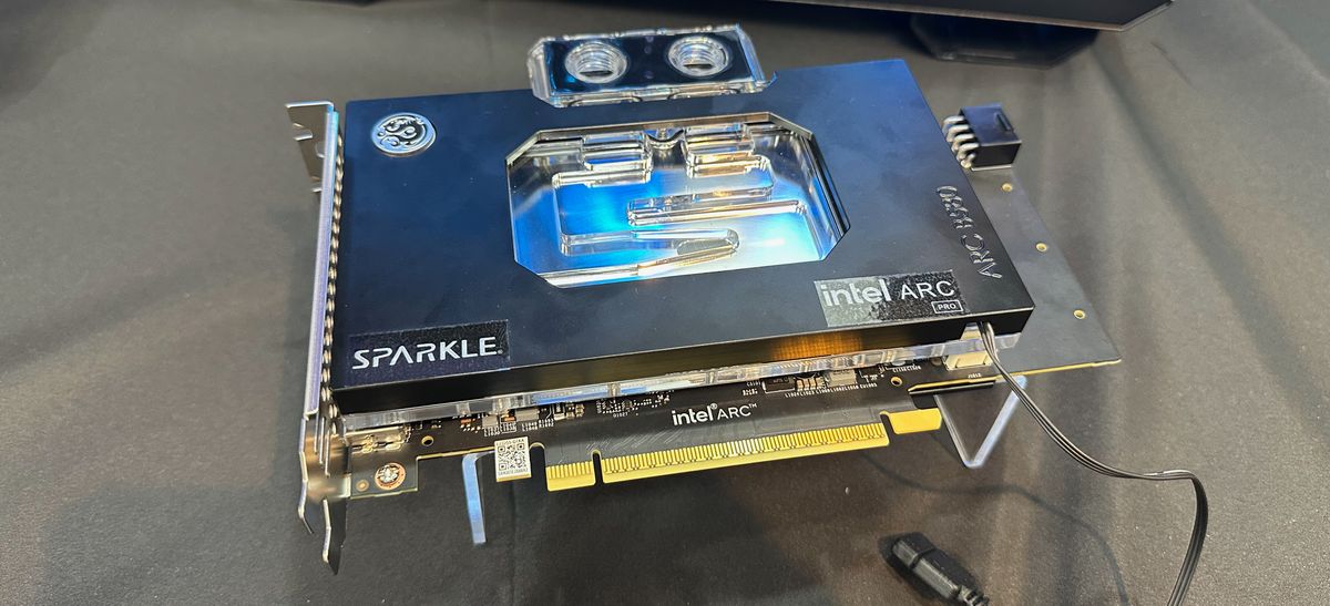 Dual-GPU versions of the Intel Arc B60 in the works at Sparkle, as ...