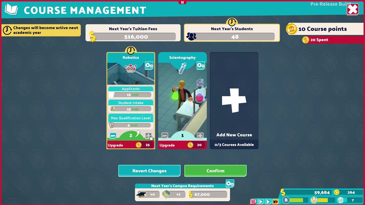 How to earn and use Two Point Campus Course Points | GamesRadar+