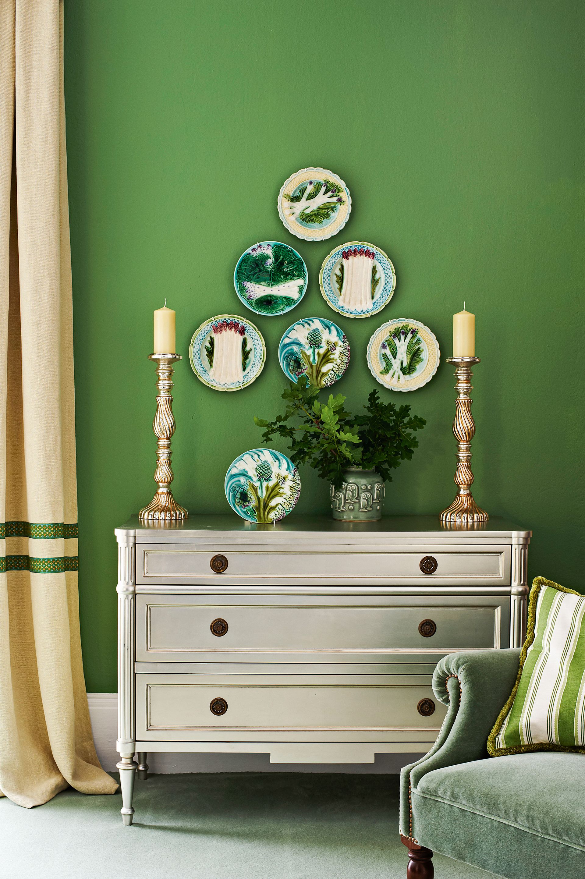 Decorating with green walls: with paint, pattern, or accents | Homes ...