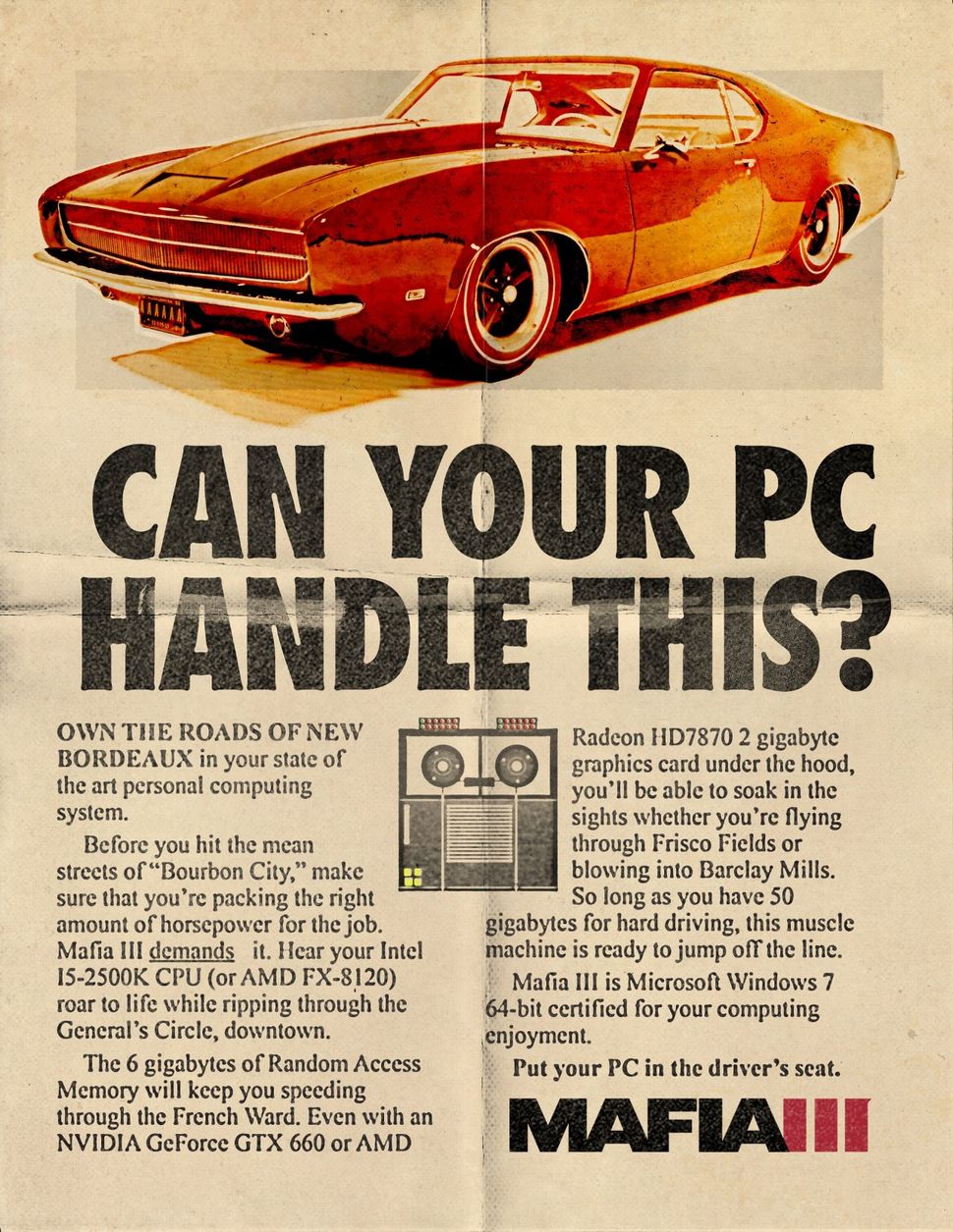 Mafia 3 system requirements revealed | PC Gamer