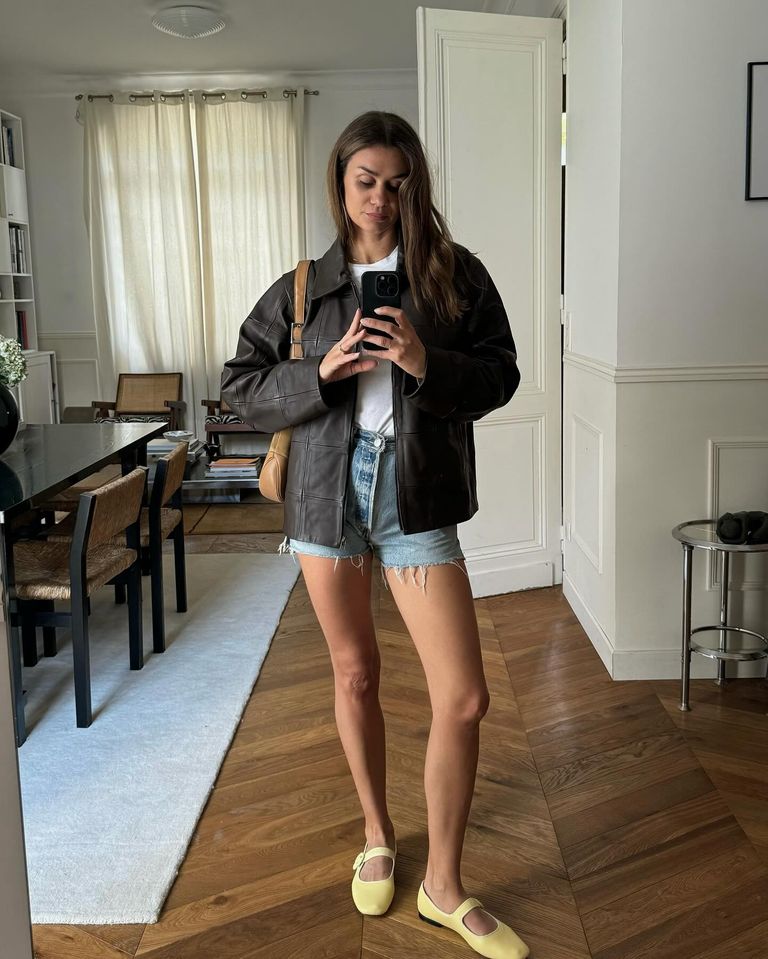 8 Chic Transitional Fall Outfits With Shorts to Try Now | Who What Wear