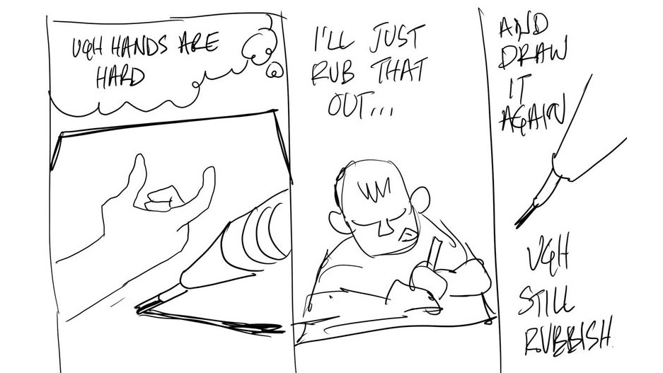 Witty comic captures the pain of drawing hands | Creative Bloq