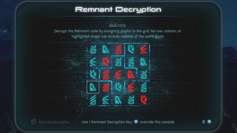 Mass Effect Andromeda Remnant Decryption glyph puzzle solutions guide ...