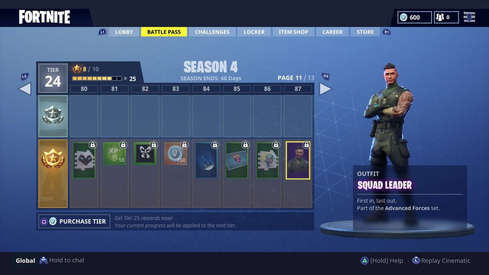 Fortnite Season 4 - all the Battle Pass skins, emotes, harvesting tools ...