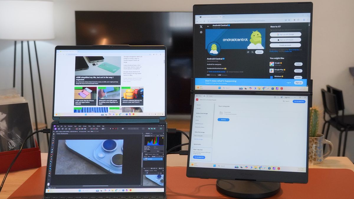 Tiny Chromebook screen got you down? My favorite portable monitors fix ...