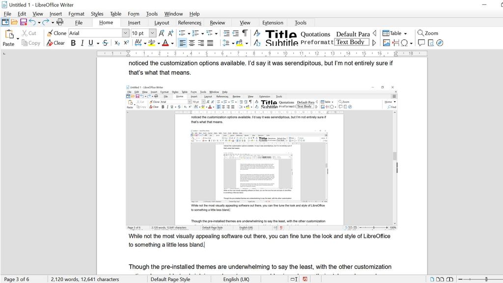 LibreOffice Writer review | Laptop Mag